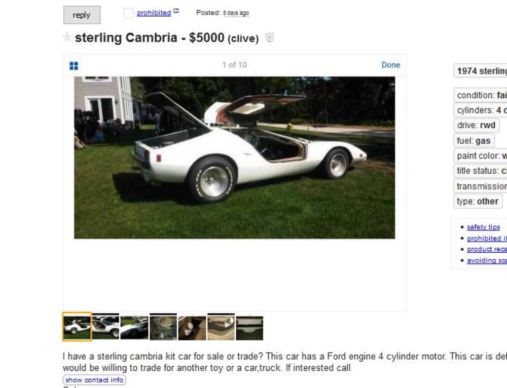 Cimbria SS VW Kit Car